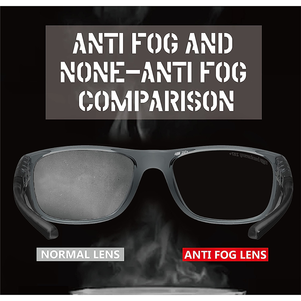 HTS HUNTERSKY P11 Safety work Glasses Women Men Youth with Side Shields Z87 Anti Scratch Fog Resistant nurse medical surgical pickleball Indoor sports