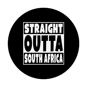 Straight Outta South Africa Gift For South African Family PopSockets Grip and Stand for Phones and Tablets