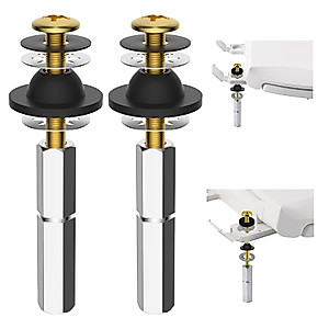 Hibbent Bidet Attachment for Toilet with 2 PCS Universal Toilet Seat Bolts Kit