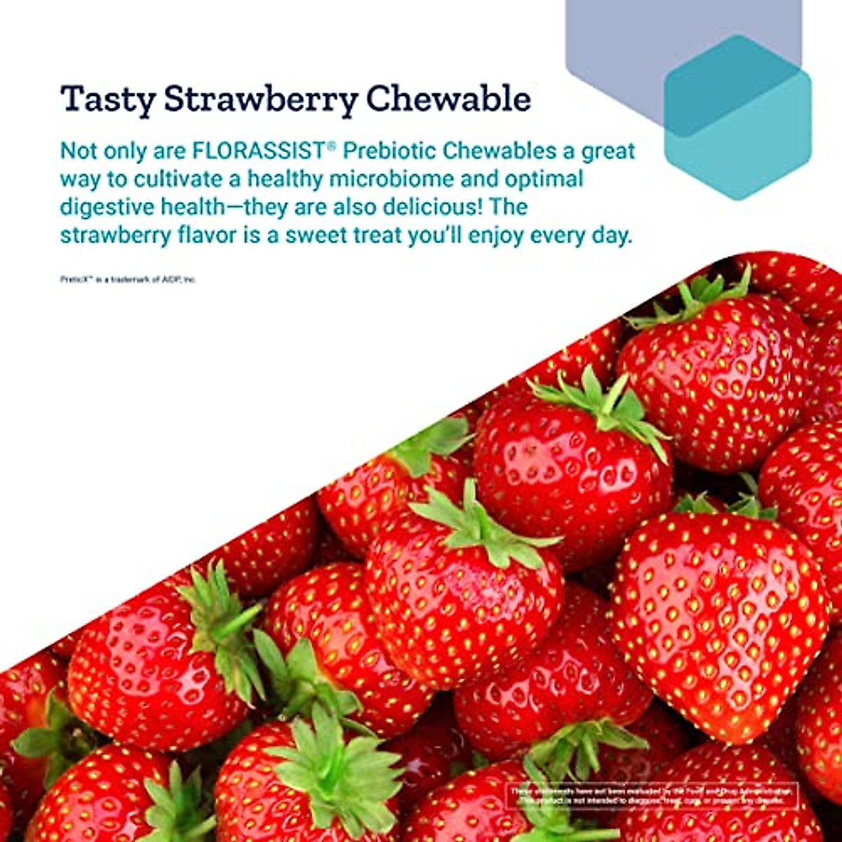 Life Extension FLORASSIST Prebiotic Chewable (Strawberry) - Microbiome Prebiotics Supplement for Intestinal, Colon & Digestive Health - Non-GMO, Gluten-Free, Vegetarian – 60 Chewable Tablets