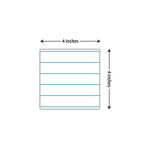 Dry Erase Notes - Magnetic Dry Erase Notes - Notepad/Writing Pad Design - 4" x 4" (5 Pack)