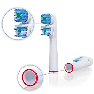 Replacement Brush Heads for Braun Dual Clean Oral-B Electric Toothbrush, Vitality Floss Action, Genius, Smart Series Pro, Triumph, Advance Power & Kids Toothbrush - 8 Pack