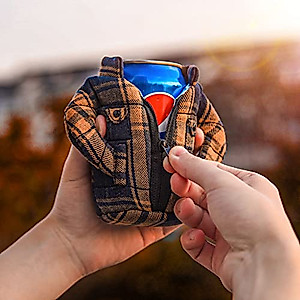 Beverage Jacket Can Cover Drink Insulated Coolers For 12oz Fun Gifts for Family and Fiends Yellow