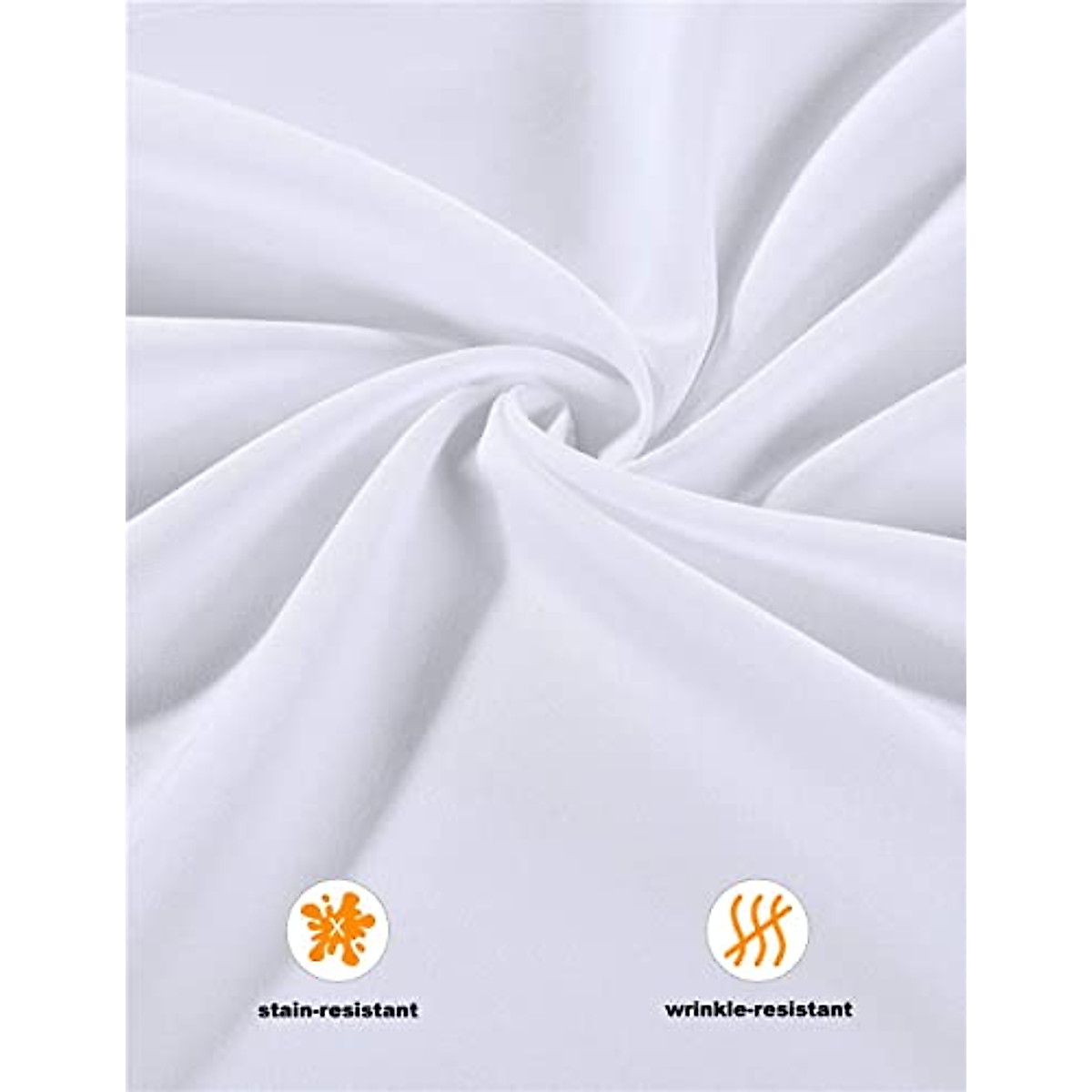 Cieltown Polyester Cloth Napkins 1-Dozen, Solid Washable Fabric Napkins Set of 12, Perfect for Weddings, Parties, Holiday Dinner (17 x 17-Inch, White)