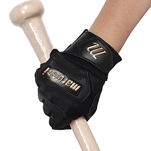 Marucci 2021 PITTARDS Reserve Adult Batting Gloves, Black, Adult Large