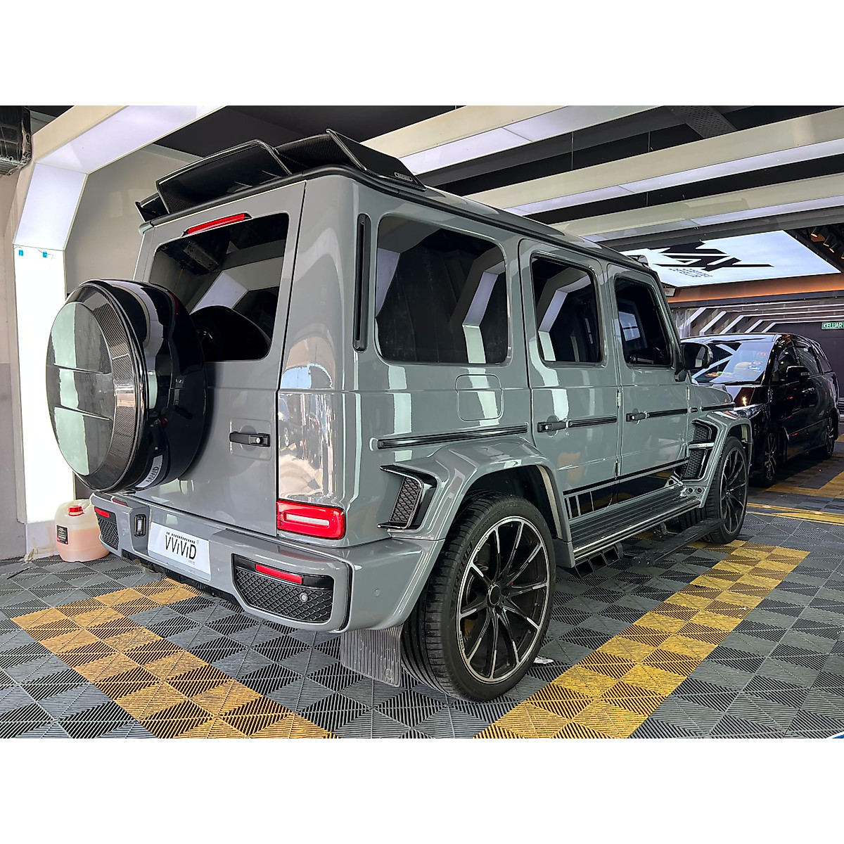 VViViD+ Ultra Gloss Nardo Dark Grey Vinyl Car Wrap Premium Paint Replacement Film Roll with Nano Air Release Technology, Stretchable Protective Cap Liner, Self Adhesive (25ft x 5ft)