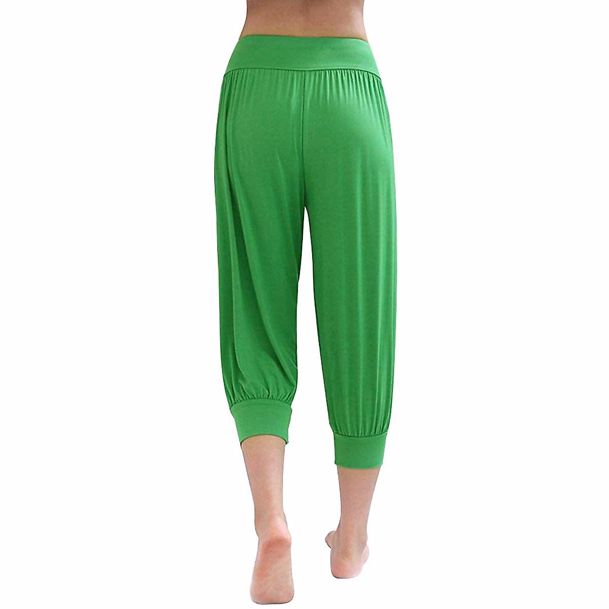 LKXHarleya Women Modal Harem Yoga Pants Loose Casual Fold Over Pilates Capri Pants Yoga Pants