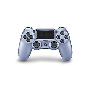 DualShock 4 Wireless Controller for PlayStation 4 - Titanium Blue (Renewed)