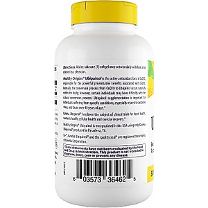 Healthy Origins Ubiquinol (Active form of CoQ10), 50 mg - Activated Form of CoQ10 - Kaneka Ubiquinol Supplements for Heart Health & Antioxidant Support - Gluten-Free & Non-GMO - 150 Softgels