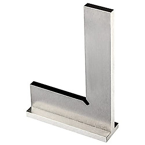 Precision Machinist Square 3 Inch Engineer Square 90 Degree Right Angle Ruler Ground Hardened Steel with Seat 3 x 2 Inch