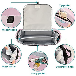 Sinestour Dancer Flowers Stroller Organizer with Cup Holder Universal Stroller Organizer Bag Detachable Shoulder Strap Stroller Accessories for Diaper Keys Phone Toys Fit All Baby Stroller