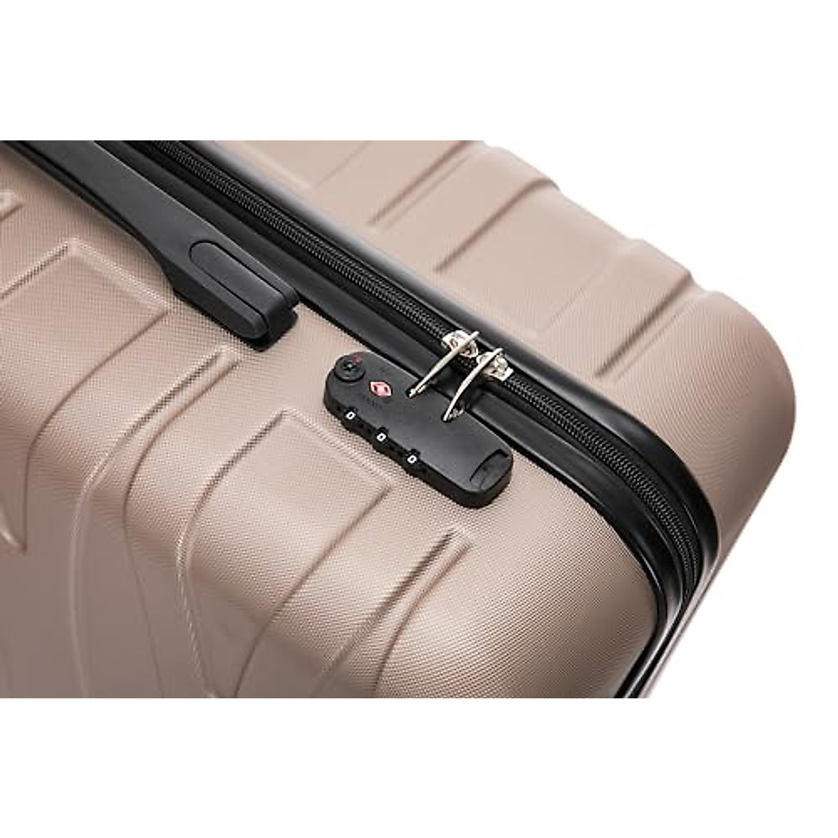 O ORNATE Luggage Sets 3 Piece Luggage Set - Hard luggage sets with spinner wheels and TSA Lock - Lightweight Expandable Suitcase Set (sizes 20",24",28") (champagne)