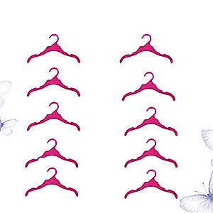 POPETPOP 10 Pack Dog Clothes Hangers- Pet Hangers Dog Apparel Kids Clothes Hangers Accessories for Small Dog Cat Clothes