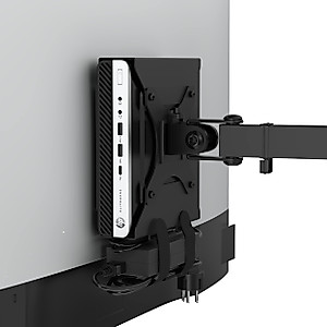 HumanCentric Mount Compatible with HP Desktop Mini, HP ProDesk Mini, HP EliteDesk Mini, Replaces Dual VESA Sleeve for HP Mini Desktops v3, HP Mini VESA Mount Adapter, Arm, Under Desk and Wall Mount