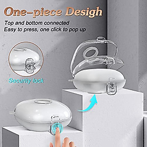 QIUDAOY [Clear Case with Lock] Beats Fit Pro Case Cover with Keychain/Lanyard Accessories, Hard Protector Clear Case for Beats Fit Pro, Beats Pro Fit Earbuds PC+Silicone Skin Full Protective Shell