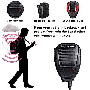 BaoFeng Radio UV-5R Ham Radio (6 Pack) 144-148Mhz/420-450Mhz + 1pcs TIDRADIO Driver Free Programming Cable + 12pcs 1800mAh Batteries BaoFeng Walkie Talkie