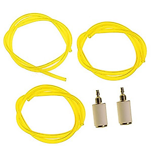 Hipa (3 Size 2-Feet-Long Fuel Line Hose Tube with Fuel Filter for Poulan Craftman Chainsaw String Trimmer Blower