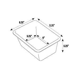 Humble Crew, White Small Plastic Storage Bins, Set of 4