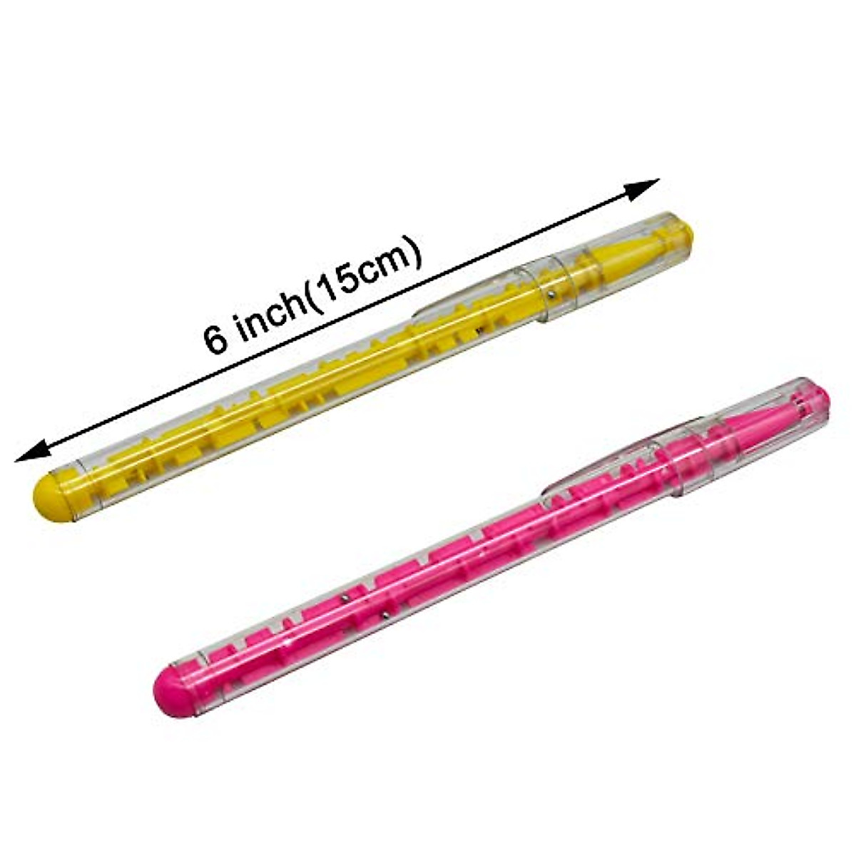 Maydahui 15PCS Maze Puzzle Shape Ballpoint Pen Novelty Creative Pens Blue Ink for Adults Student