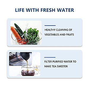 FACHIOO Under Sink Water Filter NSF/ANSI 53&42 Certified 7-Stage Water Filter with Washable Filter Element, Dedicated Faucet, Reduces Particulate, Chlorine Taste and Odor, Lead, Turbidity