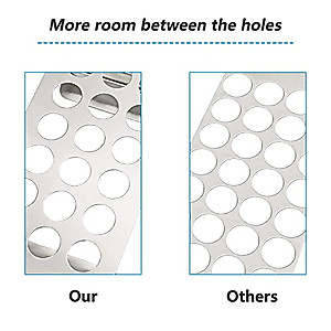 Zemibi Grill Pepper Rack for Smoker, Barbecue Stainless Steel Grilling Roasting Rack 18 Capacity with Handle, Cooking Chili Pepper and Chicken Wings & Legs Roaster on BBQ Oven or Smoker, Non-Stick