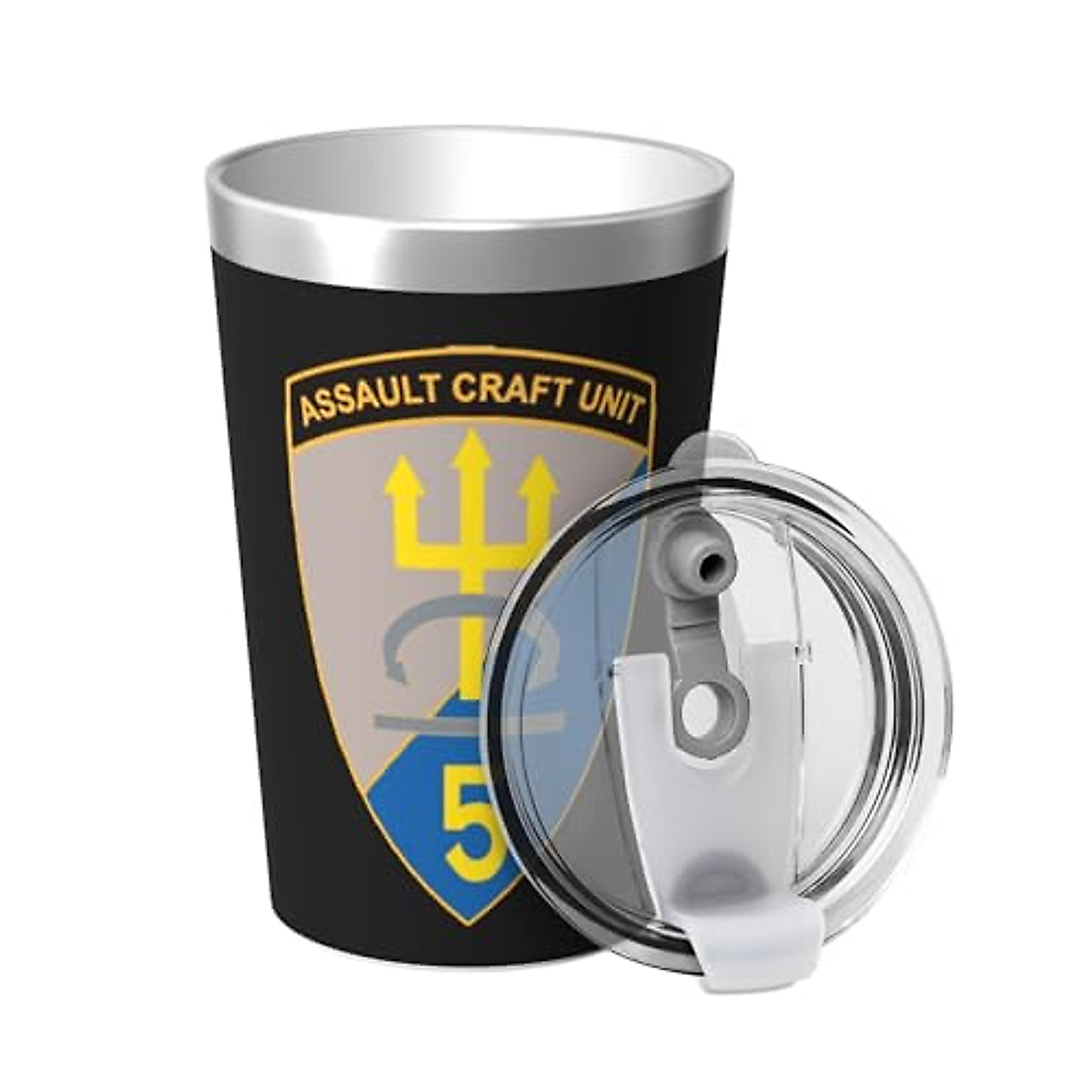 Acu-5 Assault Craft Unit Five Insulated Stainless Steel Tumbler 12 Oz Thermos Come With Straw Leak-Proof Travel Mug Cup