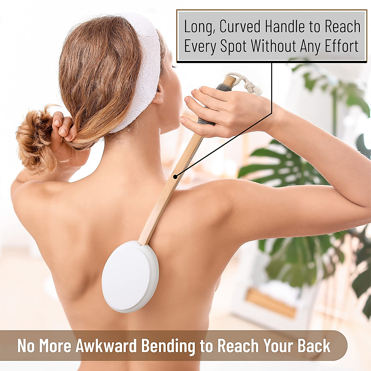 Slick- Lotion Applicator, 17 inch, Applicators for Your Back, Back Applicator Lotion, Certified Organic, Easy Reach Washable, Applicators, Self Tanner For All Skin Tone