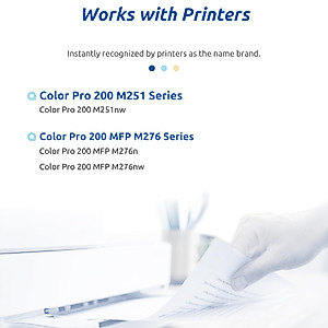 INK E-SALE Remanufactured Toner Cartridge Replacement for HP 131A 131X CF210A CF210X CF211A CF212A CF213A Toner High Yield Set for HP LaserJet Pro 200 M251n M251nw M251 MFP M276nw M276n Color Printer