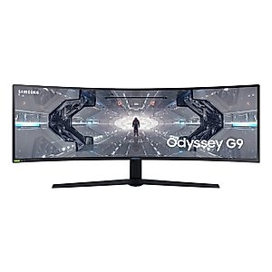 SAMSUNG 49-inch Odyssey G9 - QHD, 240hz, 1000R Curved Gaming Monitor, 1ms, NVIDIA G-SYNC & FreeSync, QLED (LC49G95TSSNXZA) (Renewed)
