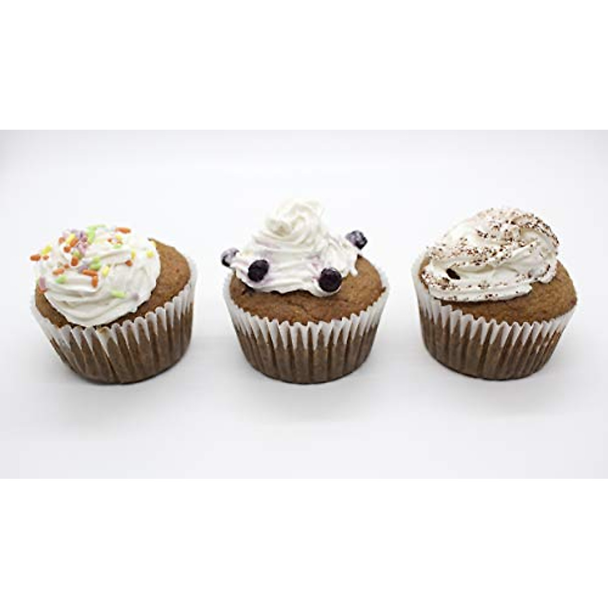 Chef Craft Parchment Paper Liners Wrappers for Cupcakes, Muffins Aluminum free Paper Baking Cups for Any Party or Occasion Standard size 2 inches diameter base, 1.5 inches height Pack of 50
