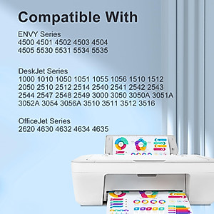 61 61XL Black Ink Cartridge Remanufactured Ink Cartridge Replacement for HP 61XL 61 XL for Envy 5530 4500 4502 5535 OfficeJet 4630 4635 4632 DeskJet 2540 1010 3050a 2542 2549 3510 2541 2548 (2 Black)