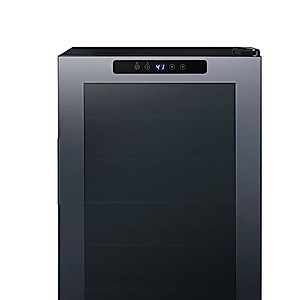 Newair 24 Bottle Wine Cooler Refrigerator | Shadow Series | Freestanding Mirrored Wine and Beverage Fridge with Double-Layer Tempered Glass Door & Compressor Cooling For Reds, Whites, & Sparkling Wine