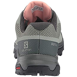 Salomon Outline Gore-TEX Hiking Shoes for Women, Shadow/Urban Chic/Coral Almond, 8