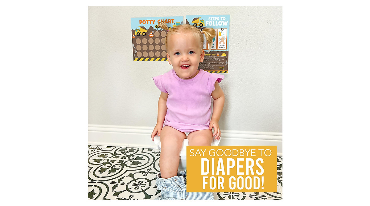 Fun Potty Training Chart for Boys - Stickers Included