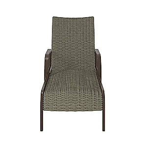 Cosco Outdoor Living SmartWick Chaise Lounger, Warm Gray (88463QDT1E)
