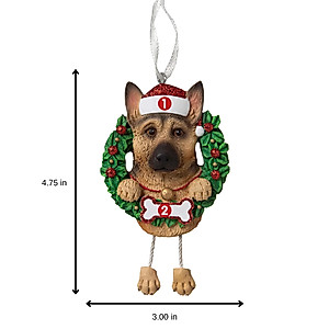 2024 Personalized Ornament Pure Dog Breed German Shepherd Christmas Tree Ornament Professional Customized Decoration Pet Dog Puppy Dog Ornament Free Personalization