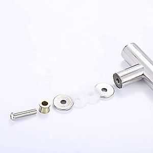 SIMPHONY 12 inches Heavy-Duty Commercial Grade-304 Stainless Steel Push Pull Door Handle/Sliding Barn Door Handle Set/Glass Door Pulls,Hardware - Fit Doors 1/2 to 2 ''