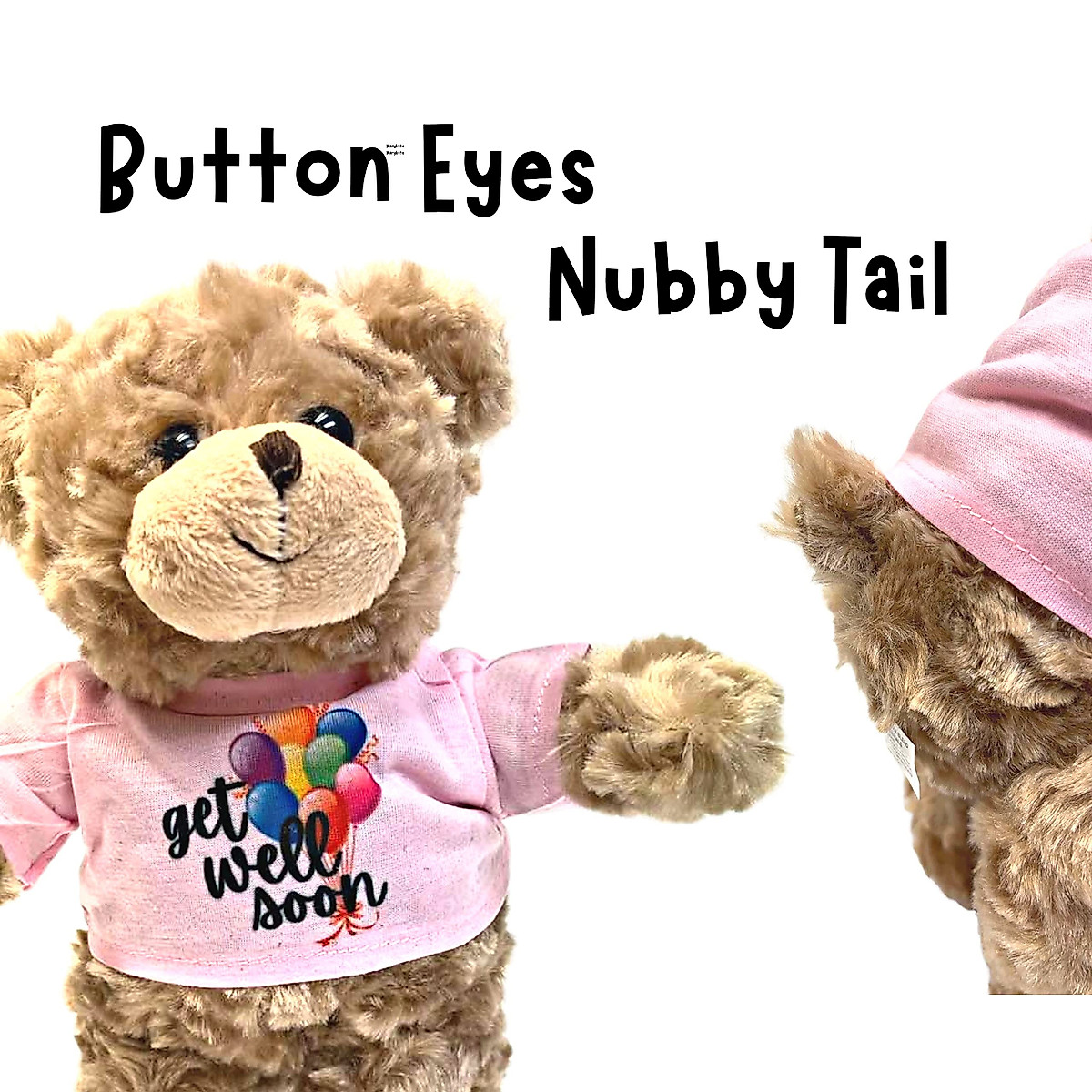 Jolitee Get Well Soon Gifts for Kids, Get Well Soon Teddy Bear, Get Well Teddy Bear for Women, Get Well Stuffed Animals for Girls, Get Well Kids Gift