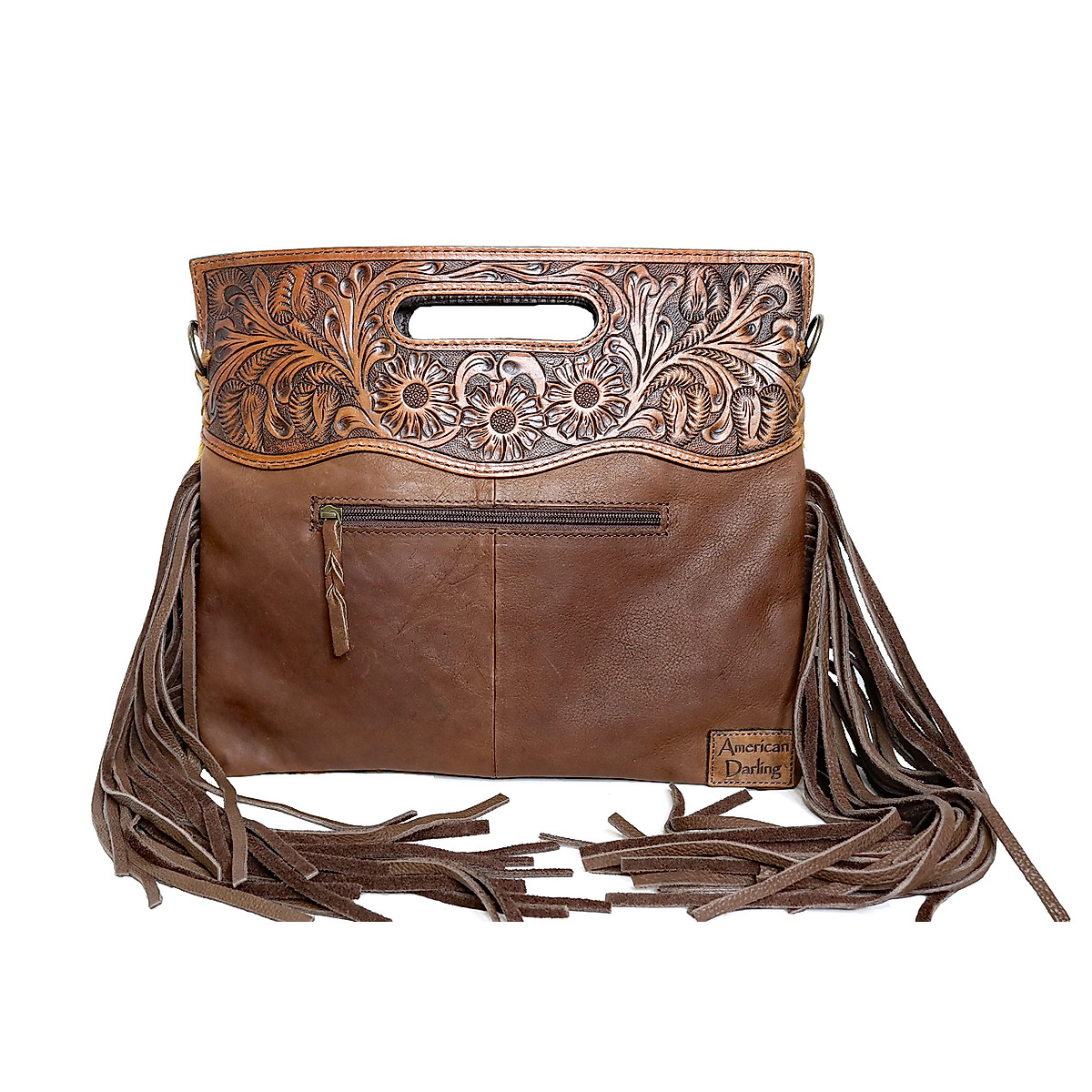 American Darling Cross Body Bag In Cheetah and Gold Acid Wash Style Number ADBGS146CHEGO (Brown)