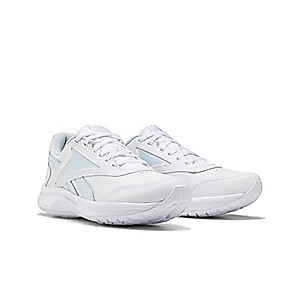 Reebok Women's Walk Ultra 7 DMX Max Shoe, White/Cold Grey/Collegiate Royal, 7.5