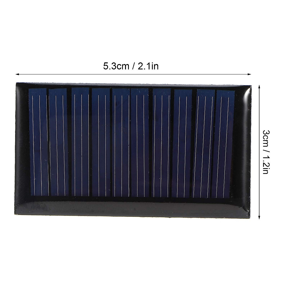 8PCS Mini Portable Solar Panel Cells - 5V 30MA Polycrystalline Silicon Charger Epoxy Plates DIY Toy Materials - Mini Solar Epoxy Charger Panels