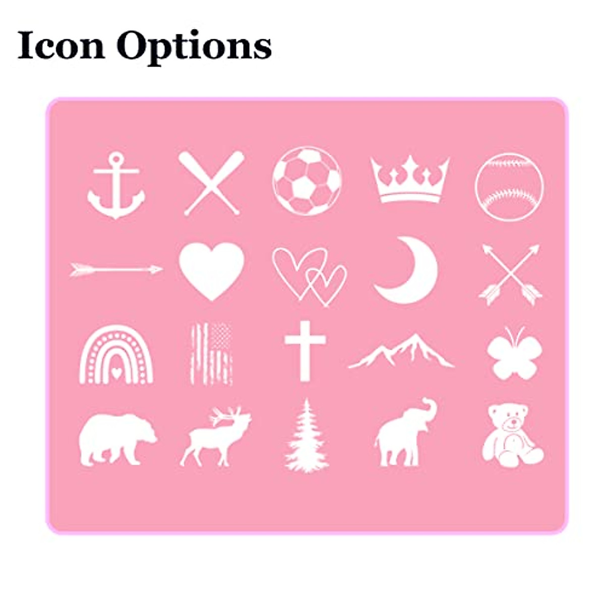 Personalized Baby Blankets for Girl and Boy Personalized Baby Blankets with Name Custom Blanket for Baby Girls Boys Custom Newborn Infant Swaddle Blanket Personalized Baby Gifts (Icons)