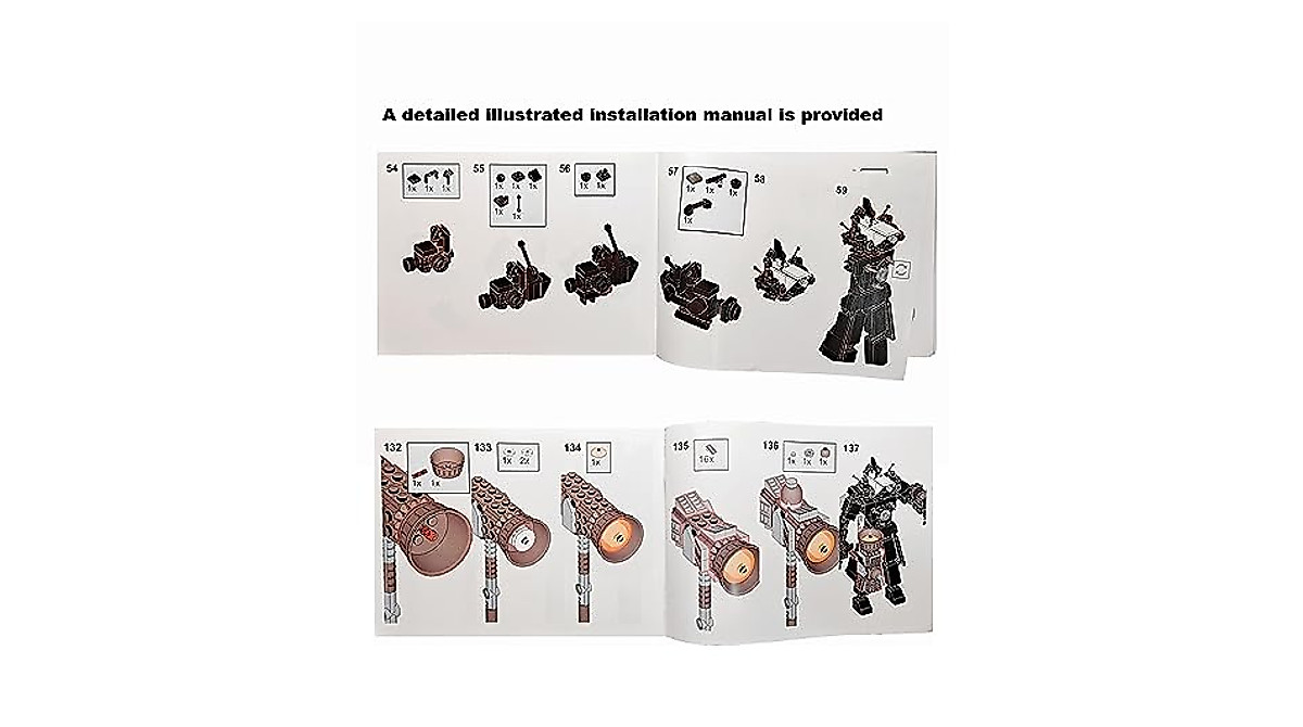 Skibidi Toilet Titan Toy Building Blocks Set for Kids