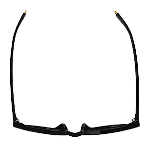 NINE WEST Women's Sima Round Sunglasses, Shiny Black, 63 mm