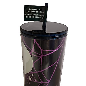 Starbucks Exclusive LIMITED EDITION Halloween 2021 Glow in the Dark Black Cat Tumbler: 24 oz Venti Cup