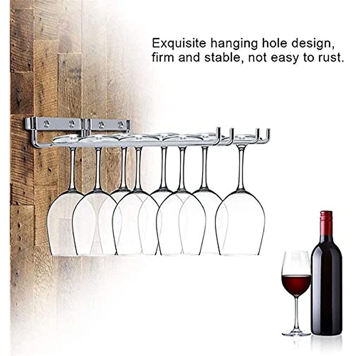 2 Pieces Metal Wine Glass Holder, Wine Glass Holder, Wine Glass Holder Wine Rack Kitchen Decoration