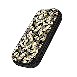 Carrying Case Compatible with Switch 2017 / Switch OLED 2021 Console Joy-Con with 10 Game Card Slots , Watercolor Ginkgo Leaves