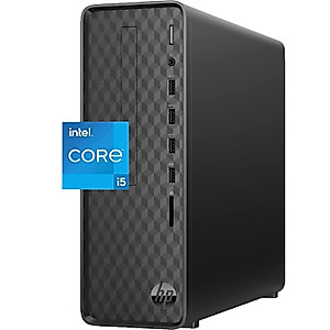 HP 2022 Newest Slim Desktop, Intel Core i5-12400T, 32GB RAM, 512GB SSD, 1TB HDD, Intel UHD Graphics, Wi-Fi 5, Bluetooth 5, Windows 11 Home, Bundle with Cefesfy Accessory, NO DVD