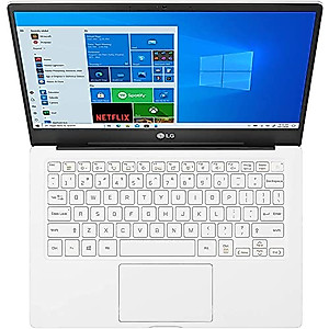 LG Ultra 13.3" FHD (1920x1080) IPS Laptop | AMD Ryzen 5 4500U 6-Core | AMD Radeon Graphics | Backlit Keyboard | Wi-Fi 6 | Bluetooth 5.1 | USB-C | 8GB DDR4 512GB SSD | Win11 Home | White