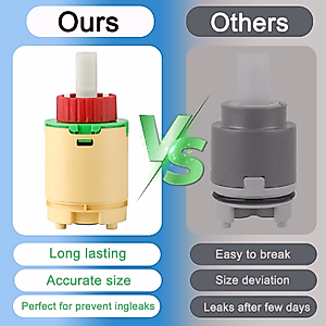 HJ-40 JL01GJ Shower Cartridge Replacement,40mm Faucet Cartridge Replacement,for Replaces Cartridge on Many Brands Tub and Shower Valve